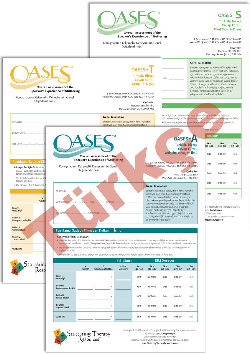 Overall Assessment of the Speaker's Experience of Stuttering (OASES ...