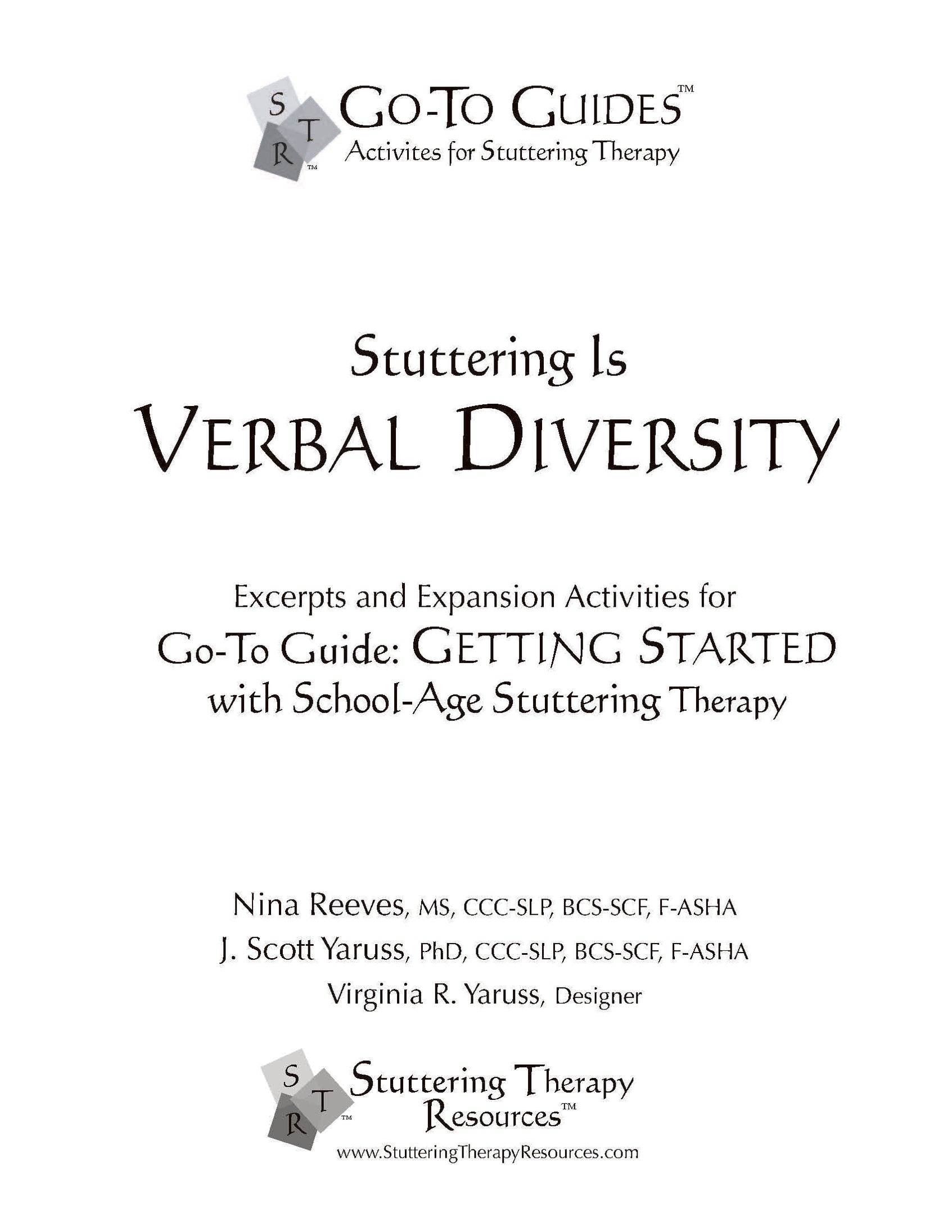 Go-To Guide™ Verbal Diversity Expansion Activities (DIGITAL ACCESS ...