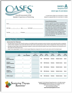 OASES English (Printed) – Stuttering Therapy Resources